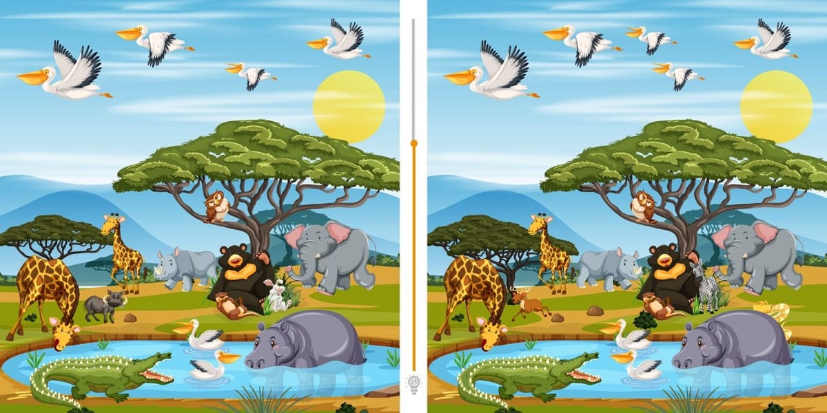 Visual IQ Test Picture challenge: Find The 10 Differences In Less Than ...