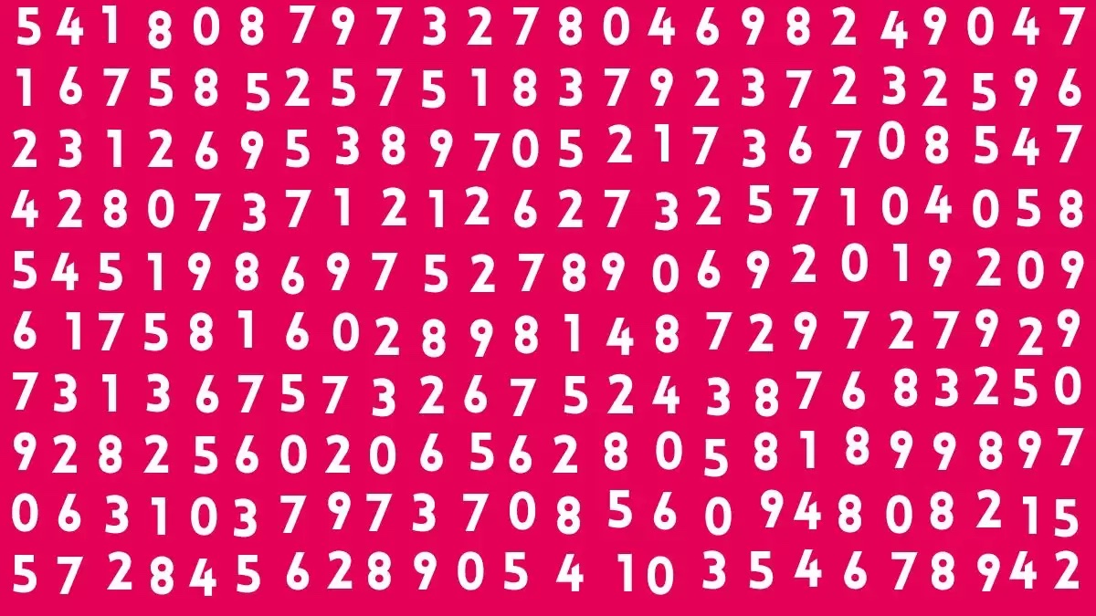 Only Extra Sharp Eyes Can Find The Number 1200 In 15 Secs - chashmak