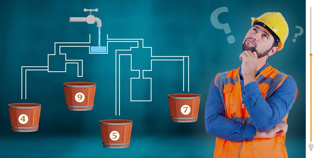Logic Challenge Iq Riddle Boost Your Iq By Discovering The First Bucket To Overflow Chashmak