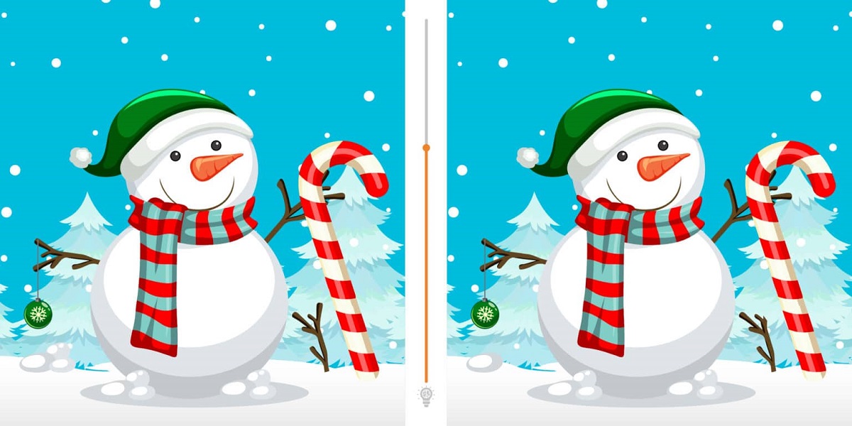 Spot The Difference: Find The 2 Differences Between These Snowmen To ...