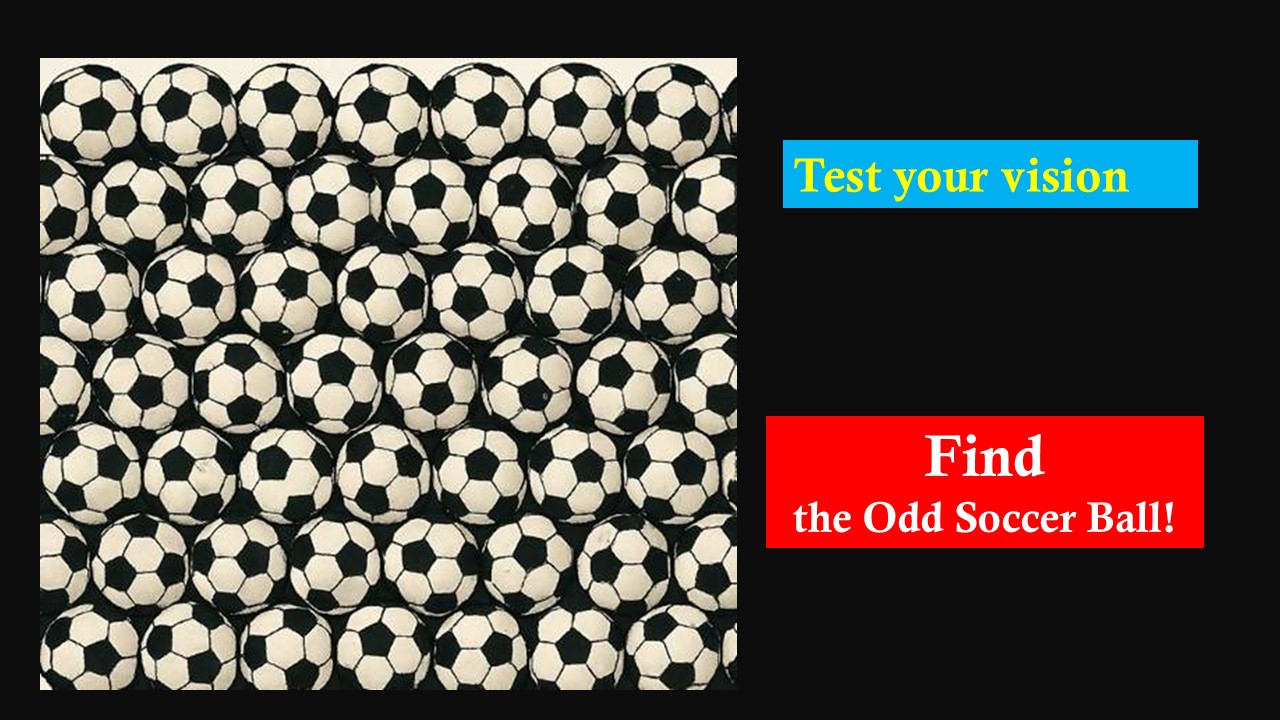 Test your vision: Find the Odd Soccer Ball Among the Others! - chashmak
